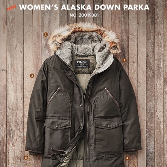 Filson | Jackets & Coats | Filson Womens Alaska Down Parka Sz Medium ...